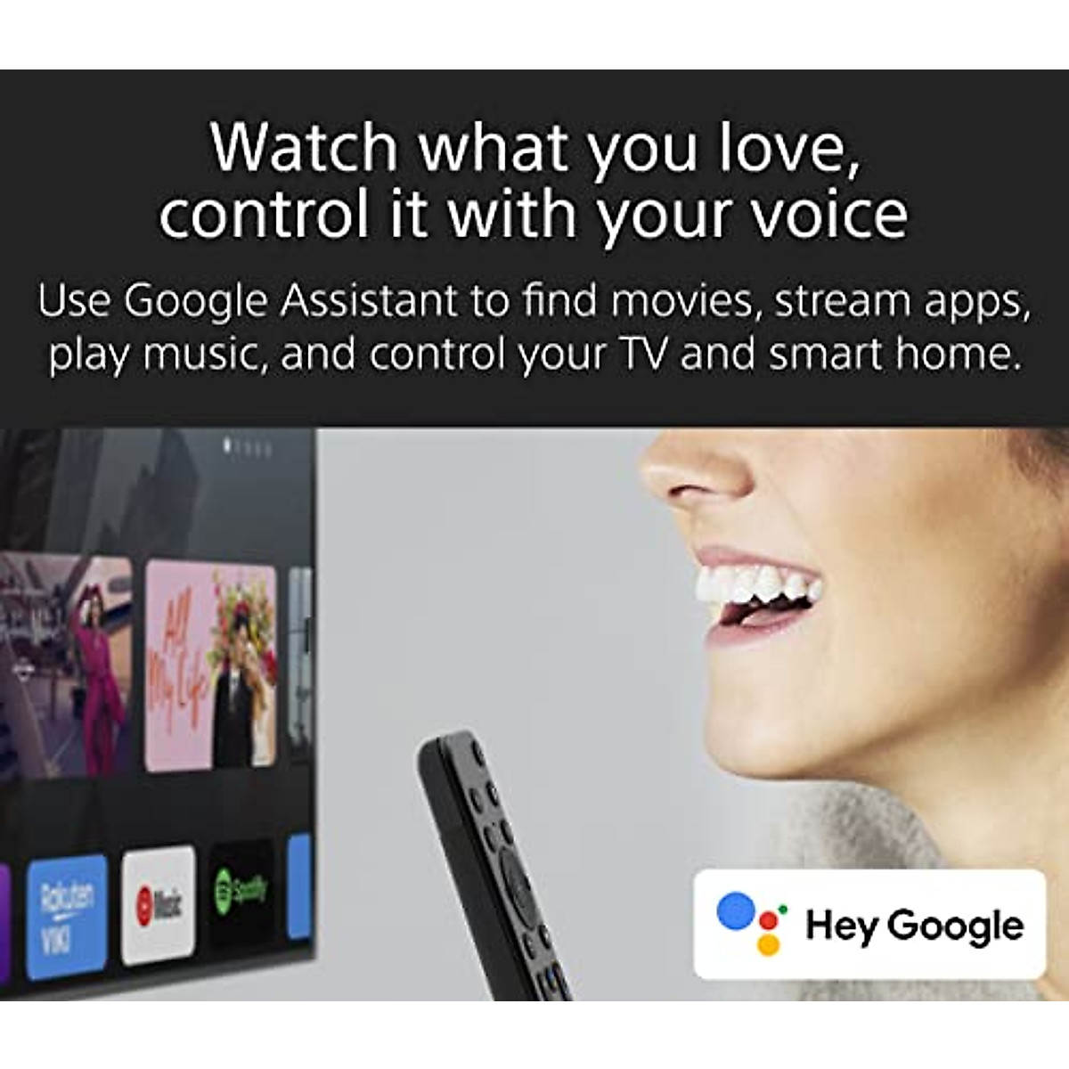 Sony 65 Inch 4K Ultra HD TV X80K Series: LED Smart Google TV with Dolby Vision HDR KD65X80K- 2022 Model