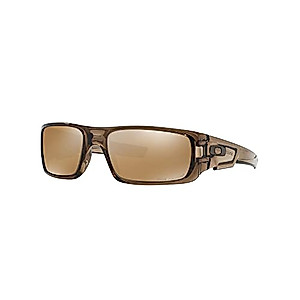 Oakley Men's OO9239 Crankshaft Rectangular Sunglasses, Brown Smoke/Brown Tungsten Iridium Polarized, 60 mm