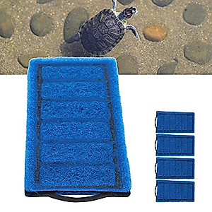 Naroote Fish Tank Filters, 4PCS Blue Carbon Filter Element Fish Tank Filter Cartridges, Carbon Cartridges, Turtle Tank Filter for Aquarium