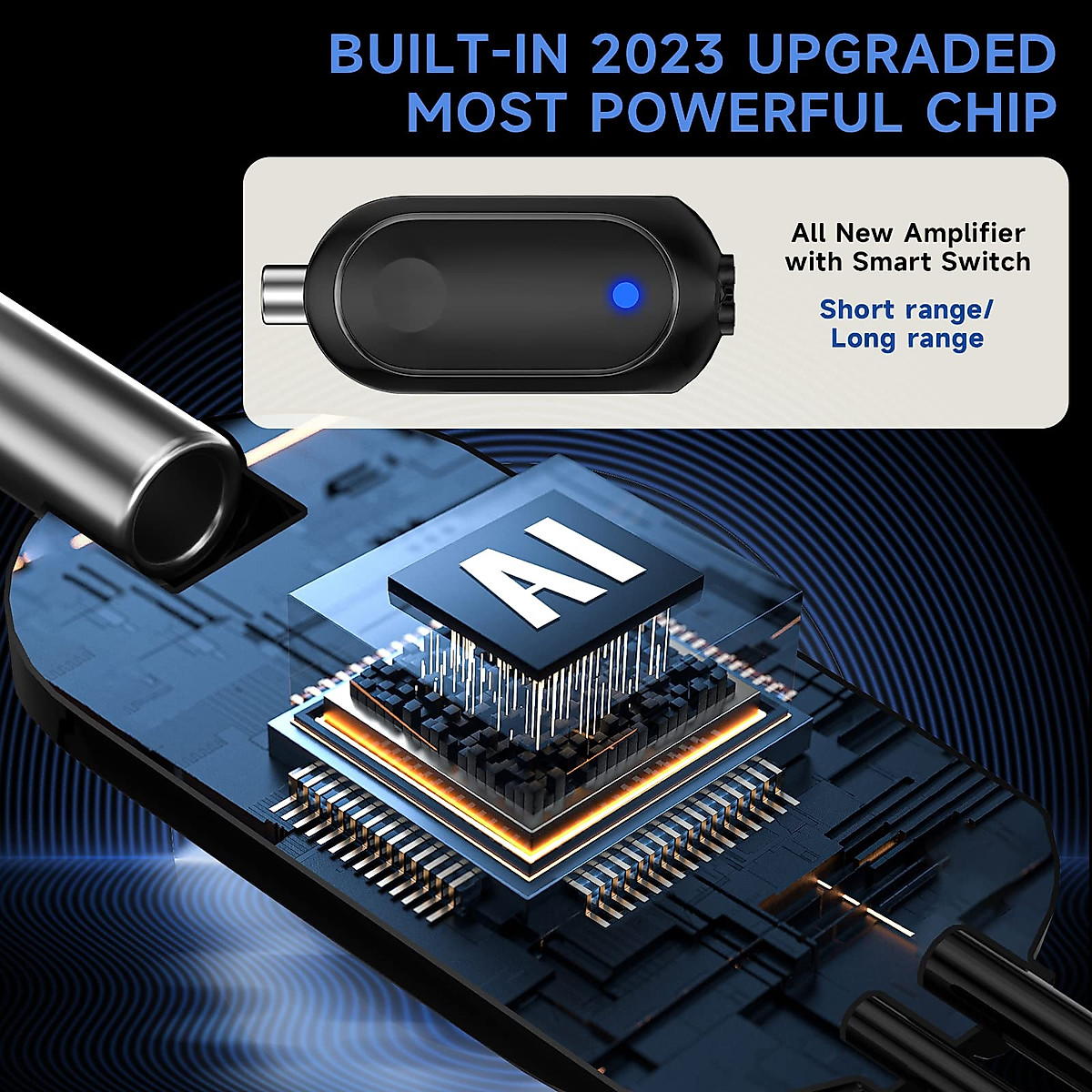 680+ Miles Range, Digital TV Antenna with Amplifier and Signal Booster, Portable HD Antenna for Indoor Outdoor for Smart TV and Old TVs - 36ft Coax Cable - Support 4K 1080p