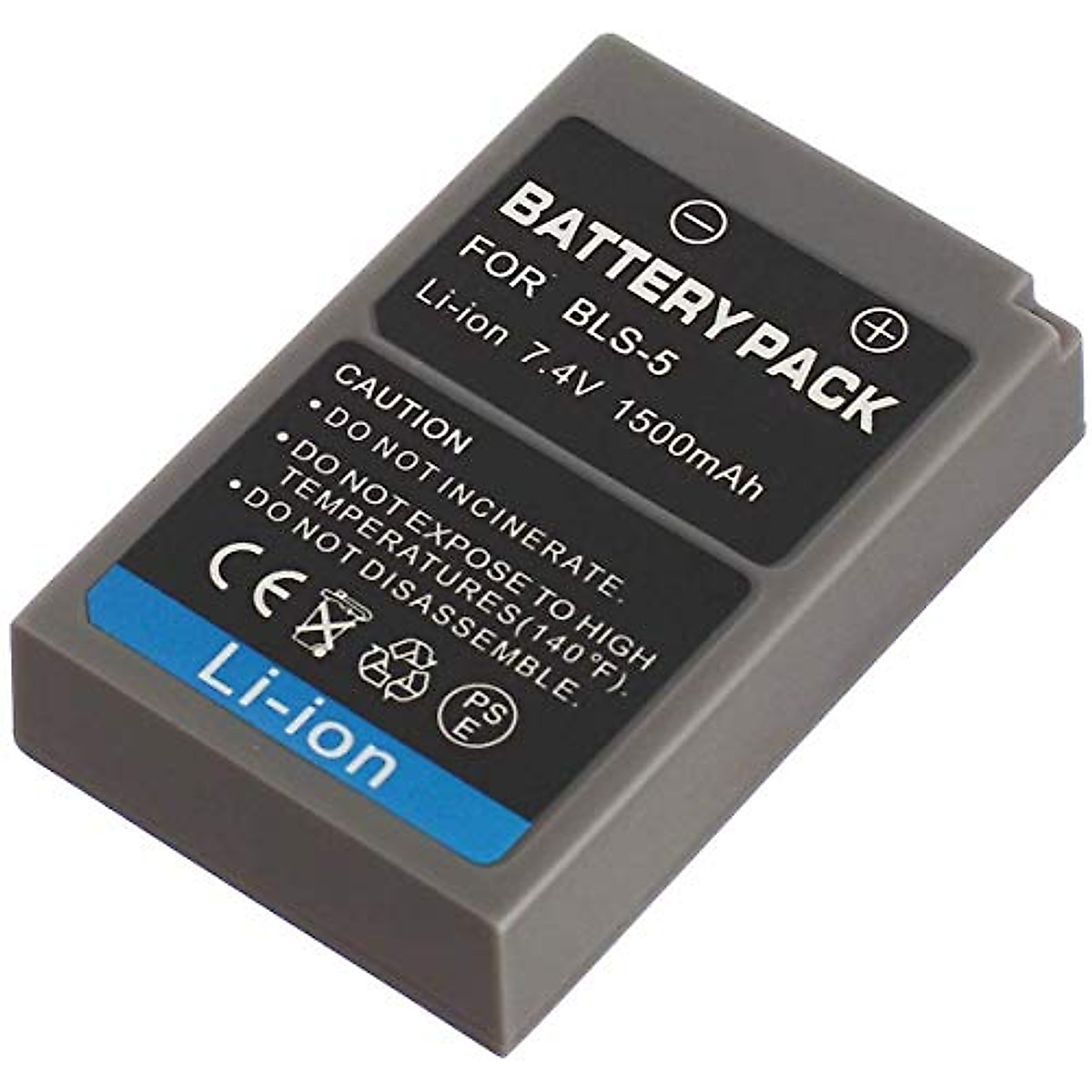 Battery and Charger for Olympus Pen E-PL1, E-PL2, E-PL3 Digital Camera
