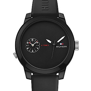Tommy Hilfiger Men's 1791326 Analog Display Quartz Black Watch