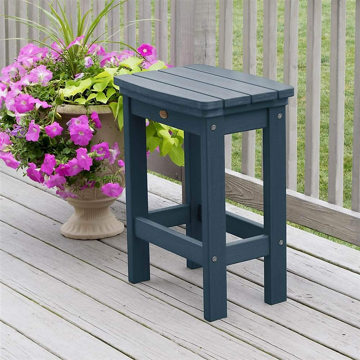 Highwood Lehigh Counter Height Stool, Nantucket Blue
