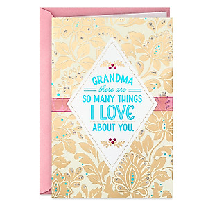 Hallmark Card for Grandma for Birthday, Thinking of You, Congrats, or Any Occasion (So Many Things I Love About You)