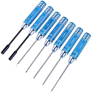 Hobbypark 11 in 1 Professional Multi RC Tools Kits Box Set Hex Driver Allen Keys Screwdriver Pliers Wrench Repair for RC Car Multirotors Airplane Boat