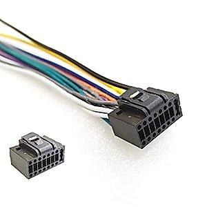 YDC 16 Pin Vehicle Aftermarket Wiring Harness Compatible with Kenwood Radio Stereo for Car, Multicolored