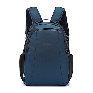Pacsafe Metrosafe LS350 ECONYL 15 Liter Anti Theft Laptop Daypack/Backpack - with Padded 13" Laptop Sleeve, ECONYL Ocean