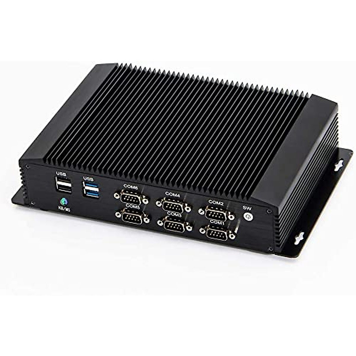 PARTAKER Industrial Computer, Fanless Mini PC, Win-11 or Linux Ubuntu, I3 6006U 6157U, I27, 2 x LAN, GPIO, 6 x COM RS232 422 485, 16G RAM, 256G SSD