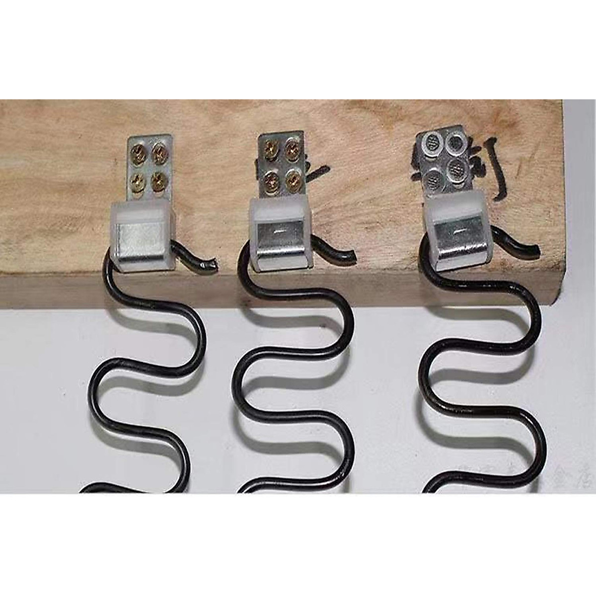 MEICOCO Upholstery Spring Clips, Couch Spring Repair Kit, ek Clips Sofa Chair Zig zag Furniture Spring Repair (12)