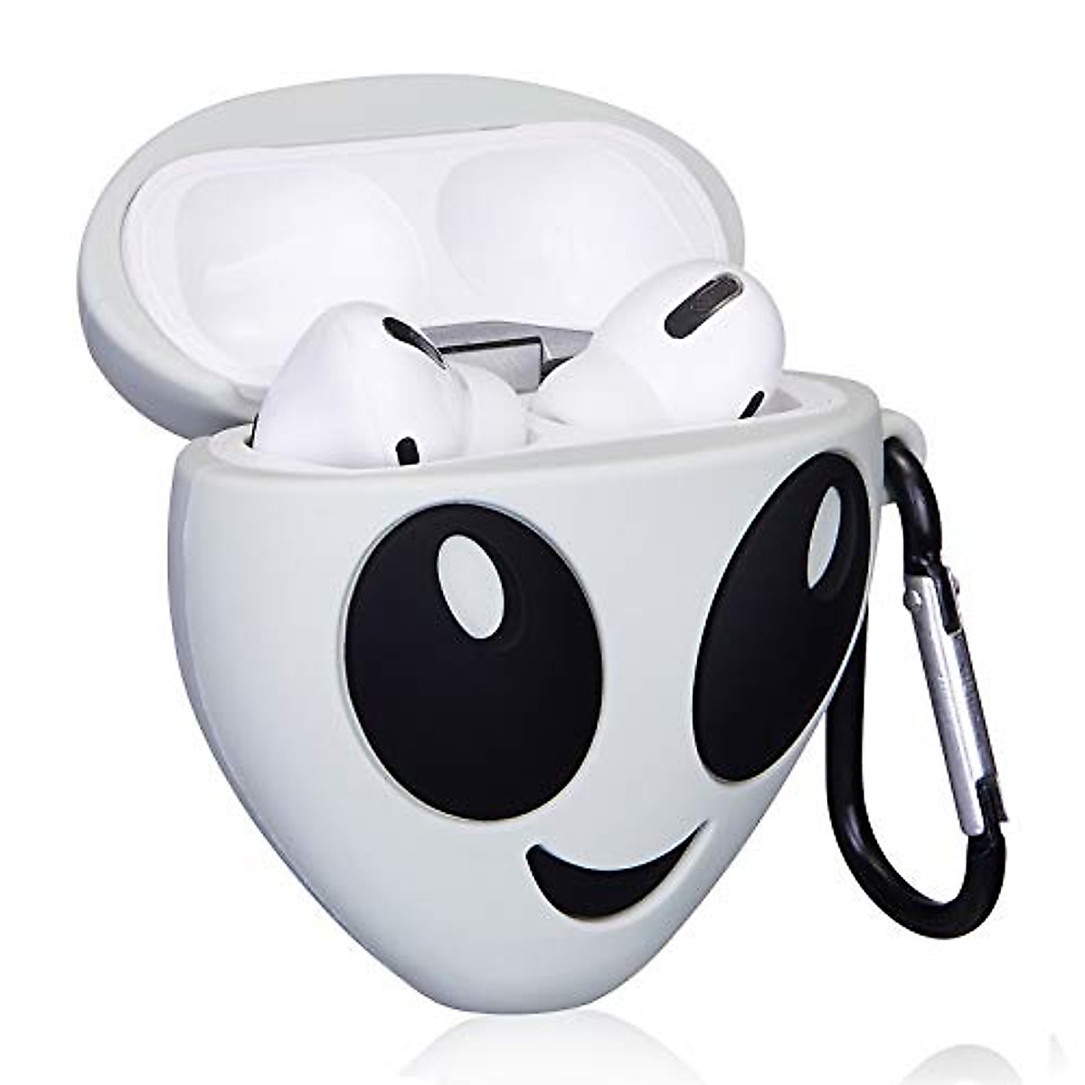 Oqplog for Airpod Pro for AirPods Pro 2019/Pro 2 Gen 2022 Case 3D Cute Fun Cartoon Funny Character Air Pods Pro Cover for Girls Women Teen Boys Unique Kawaii Trendy Silicone Cases – Luminous Alien