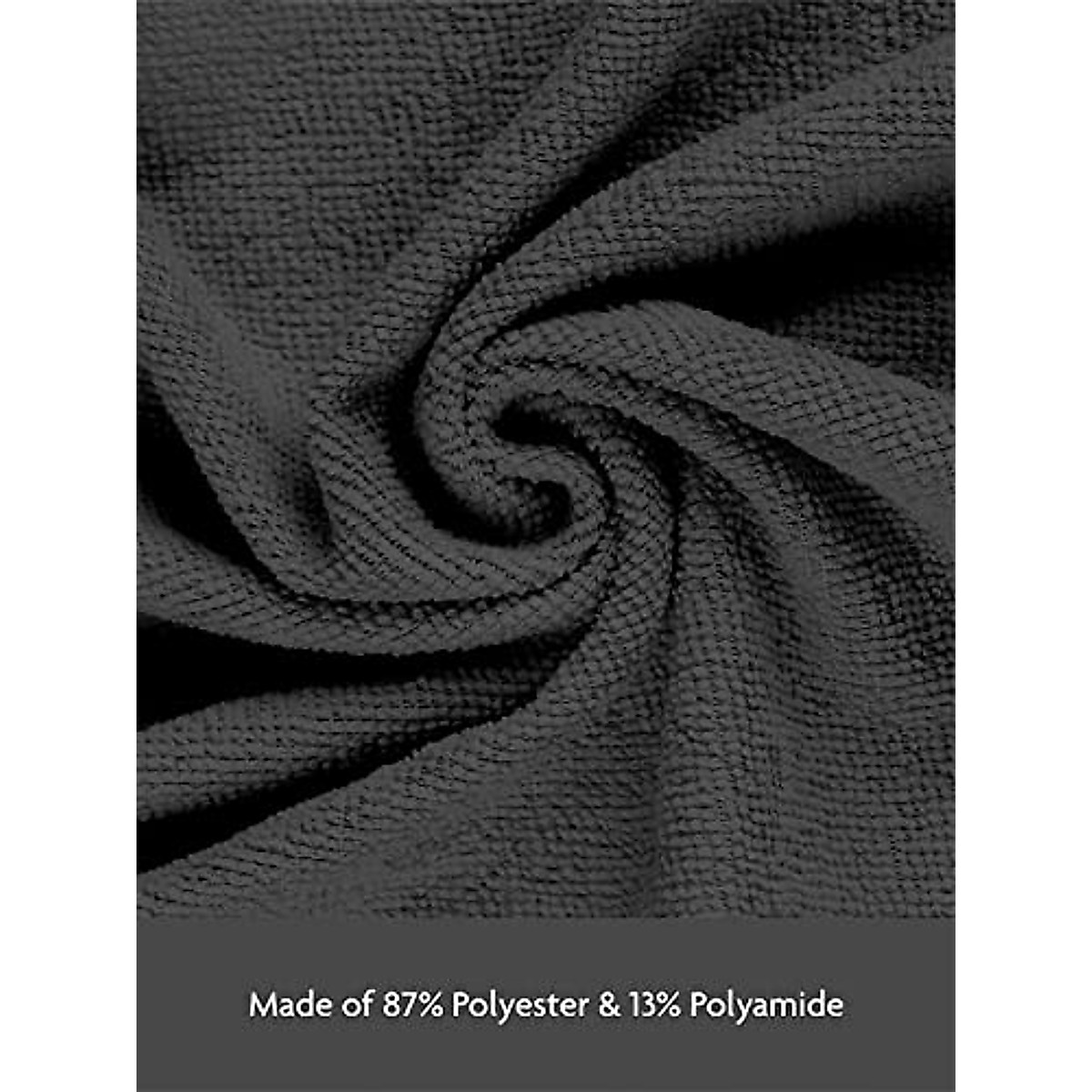 Fantasticlean Microfiber Cleaning Cloth Roll -75 Pack, Tear Away Towels, 12" x 12", Reusable Washable Rags (DimGray)