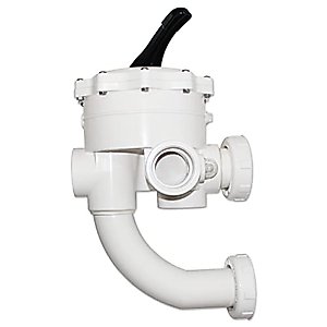 RDIYIN 261055 Multiple Port Valve Replacement for Pentair ，Compatible with Triton and Quad D.E. Filters, 2 Inch, 7 1/2 Inch Centerline,White