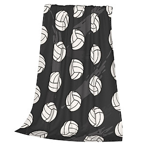 Volleyball Sport Throw Blanket Flannel Fleece Fuzzy Blankets Soft Warm Cozy for Bed Couch Sofa Living Room for Teens 60"x50"