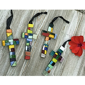 Inspirational Gift: Handmade Mosaic Glass Gift Cross