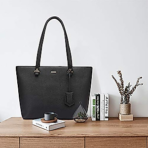 Handbags for Women Tote Bag Shoulder Bags Fashion Satchel Top Handle Structured Purse Set Designer Purses 3PCS PU Stand Gift Classical Black