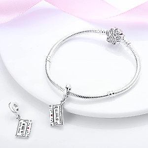 Hapour 925 Sterling Silver Charms for Charm Bracelets Necklace European Jewelry Pendant Beads Charm for Women Mom