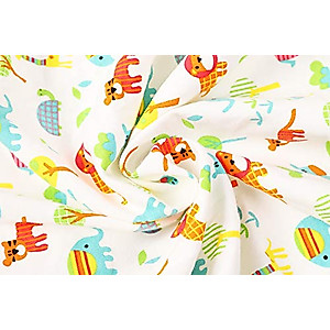 Waterproof Pack N Play/Mini Portable Crib Sheet Set 2 Pack 100% Jersey Cotton 190GSM Thickest Ultra Soft Stretchy for Baby Girl Boy Cute Animal by Knlpruhk