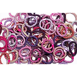 L. Erickson Grab & Go Ponytail Holders, Bejeweled, Set of Fifteen - Exceptionally Secure with Gentle Hold