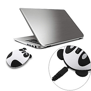 Rechargeable Mouse, 2.4GHz Optical Panda Computer Mouse Quiet Ergonomic USB Cartoon Computer Mouse for Win/OS X/Linux/Andriod/iOS