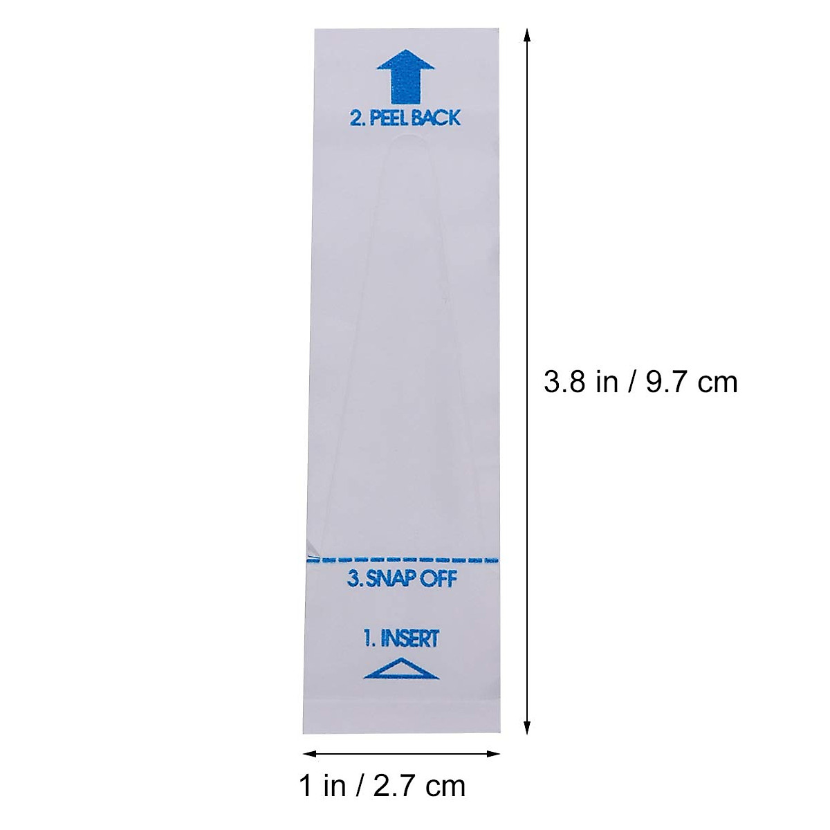 Exceart 200pcs Digital Thermometer Covers Electric Thermometers Probe Sleeves Disposable for Oral Armpit Rectal Digital Thermometer Blue