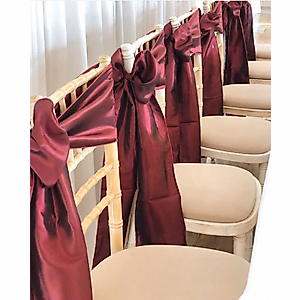 Satin Fabric for Bridal,Wedding,Decoration,Costume,60 Inches Wide-by The Yard(3 Yards,Burgundy)