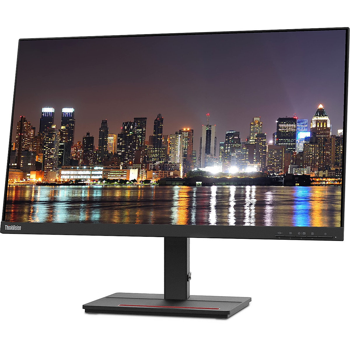 Lenovo ThinkVision S24e-20 23.8" Full HD 1920 x 1080 WLED LCD Monitor 2-Pack Bundle with Mini Speaker, 250 Nit, FreeSync, HDMI-VGA, Raven Black, & Adjustable Desk Mount Monitor Stand
