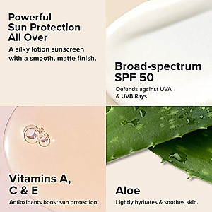 Paula's Choice Extra Care Non Greasy, Oil Free Face & Body Sunscreen SPF 50, UVA & UVB Protection, Water & Sweat Resistant, 5 Ounce