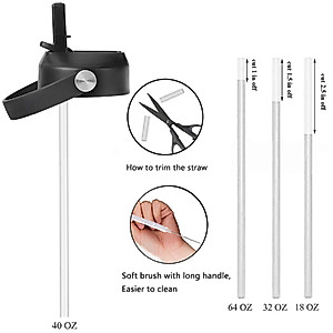 HydroFest Straw Flex lid compatible with Hydro Flask, Wide Mouth, Water bottle, 12, 16, 18, 20, 32, 40, 64 oz, Sports Cap, Flip Top, Bottle Accessories