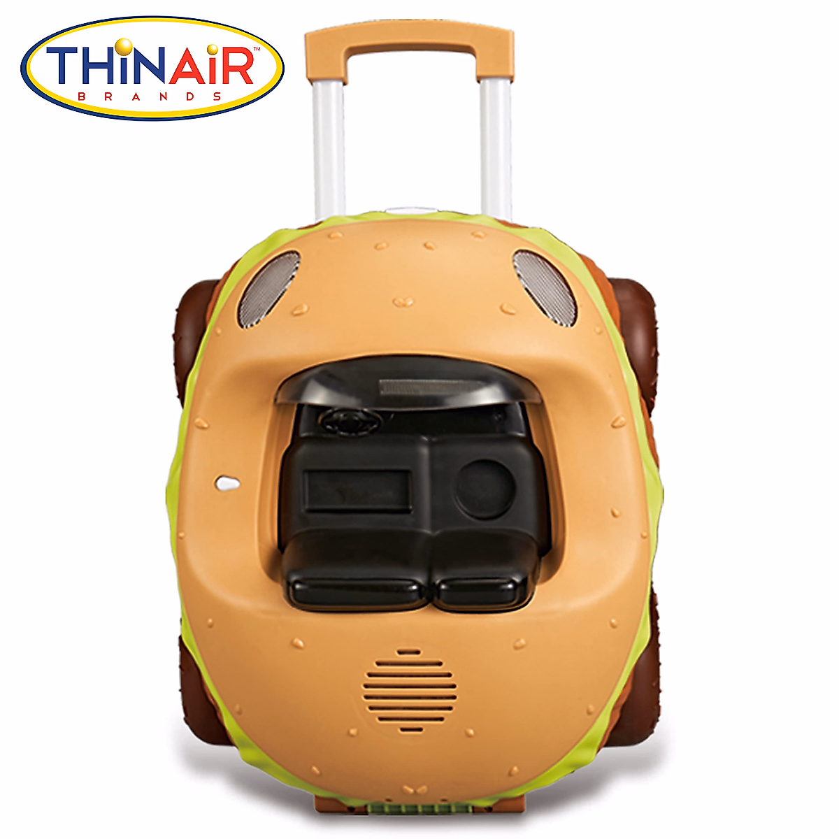 Burger Car Kids’ Kitchen Playset: 3 Pretend Play Toys in 1 with Fun Lights & Sounds, Includes Burger-Shaped Toy Car, Toy Food, Toy Grill & Toy Restaurant/Food Truck for Kids 3 & Up