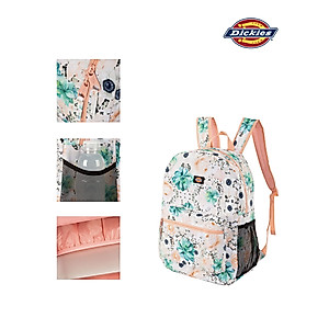 Dickies Backpack Classic Logo Water Resistant Casual Daypack for Travel Fits 15.6 Inch Notebook (Cactus Rose)