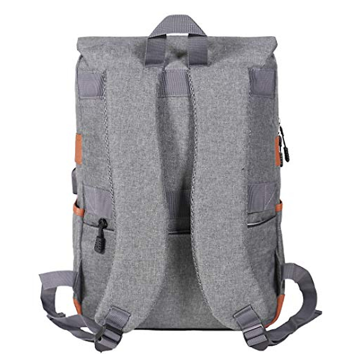 Rockland Heritage USB Laptop Backpack, Grey, Large