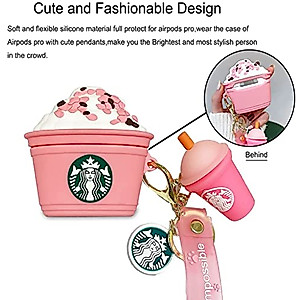 AirPod Pro 2 Case,3D Cute Funny Cool Kawaii Fashion Ice Cream Cup for AirPods Pro 2nd Generation Case 2022 Released (Pink)