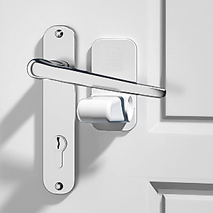 Mr Chen Door Knob Child Proof, 3PCS Updat Child Door Locks to Prevent Children from Opening The Door. Ddoor Handle Baby Proof, Baby Door Lock(White, 3 Packs)