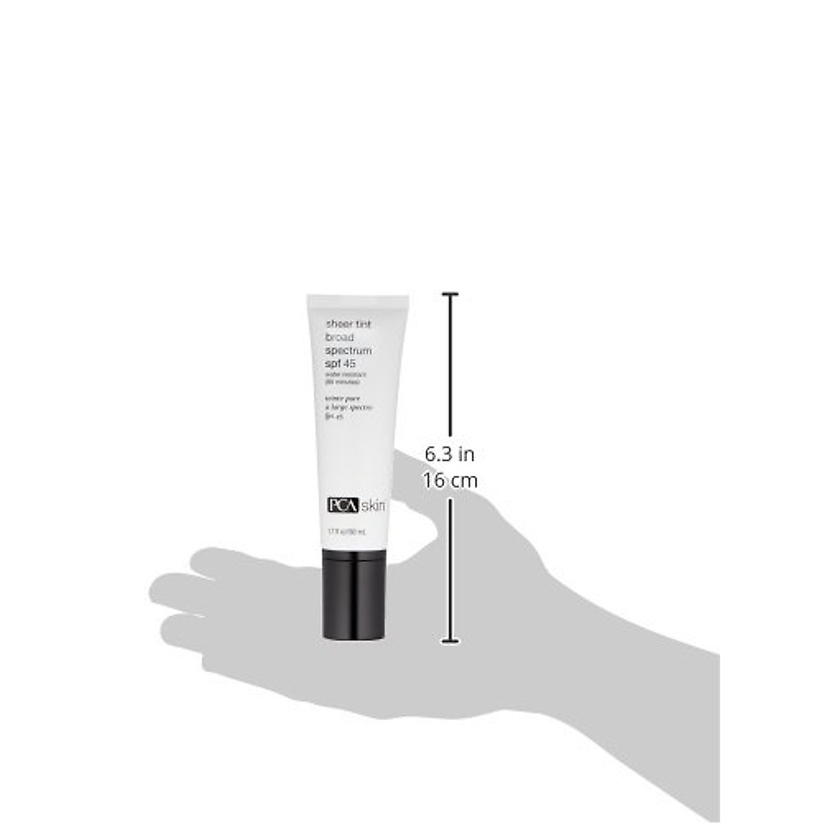 PCA SKIN Sheer Tint Broad Spectrum SPF 45 - Universally-Tinted Water-Resistant Hydrating Sunscreen for Use Alone or Under Foundation & Makeup (1.7 fl oz)