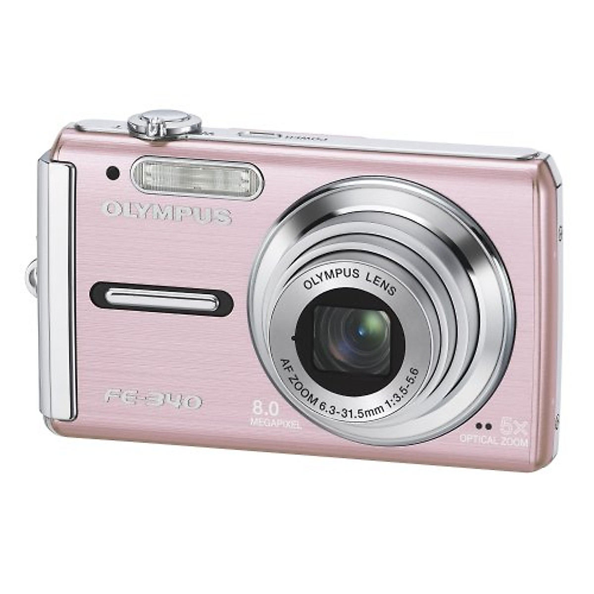 Olympus FE-340 8MP Digital Camera with 5x Optical Zoom (Pink)