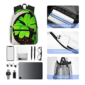 ENVEED St Patricks Day Leaves Ultra-Light,Comfortable,And Portable Casual Backpack For Camping,Hiking,And Daily Use
