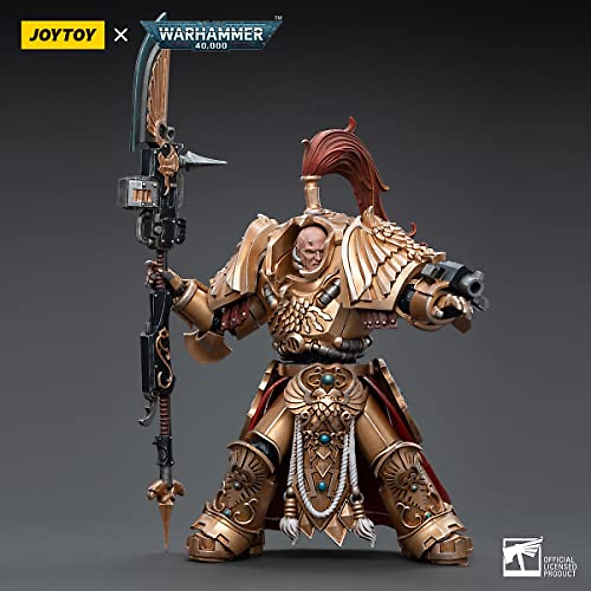 JOYTOY 1/18 Action Figures Warhammer 40k Mecha Model Adeptus Custodes Shield-Captain in Allarus Terminator Armour Hydon Seronis