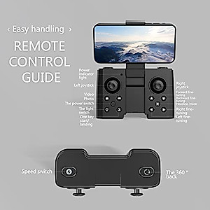 Mini Drone Foldable Pocket Drone with 4K HD Dual Camera for Adults Kids Beginner 2.4G WiFi FPV Live Video Hold Headless Mode RC Quadcopter Drone Gifts for Boys Girls