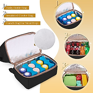 Fasrom Breast Pump Bag Backpack with Cooler Compatible with Spectra S1, S2 and Medela Pumps, Wearable Pumping Bag with Waterproof Mat for Working Moms, Black (Patent Design)