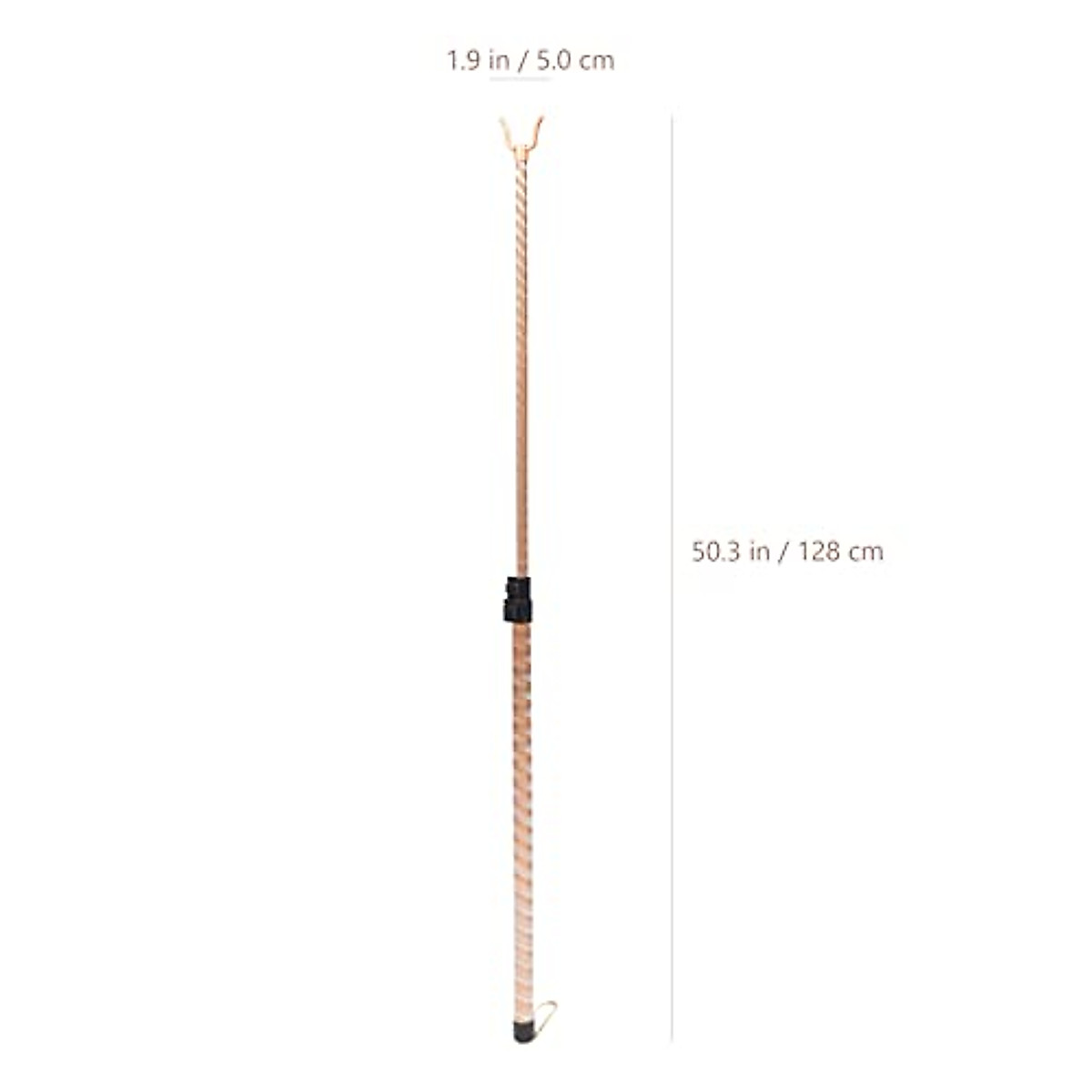 DECHOUS Outdoor Curtains 2pcs Adjustable Hanger Retriever Clothes Drying Pole Garment Reaching Hook Dressing Stick Retractable Rods (As Shown) Toilet Paper Holder