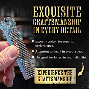 Moustache Care Gift Set by Vintage Grooming Co. | Death Grip & Sudden Death Mustache Wax & Comb Kit