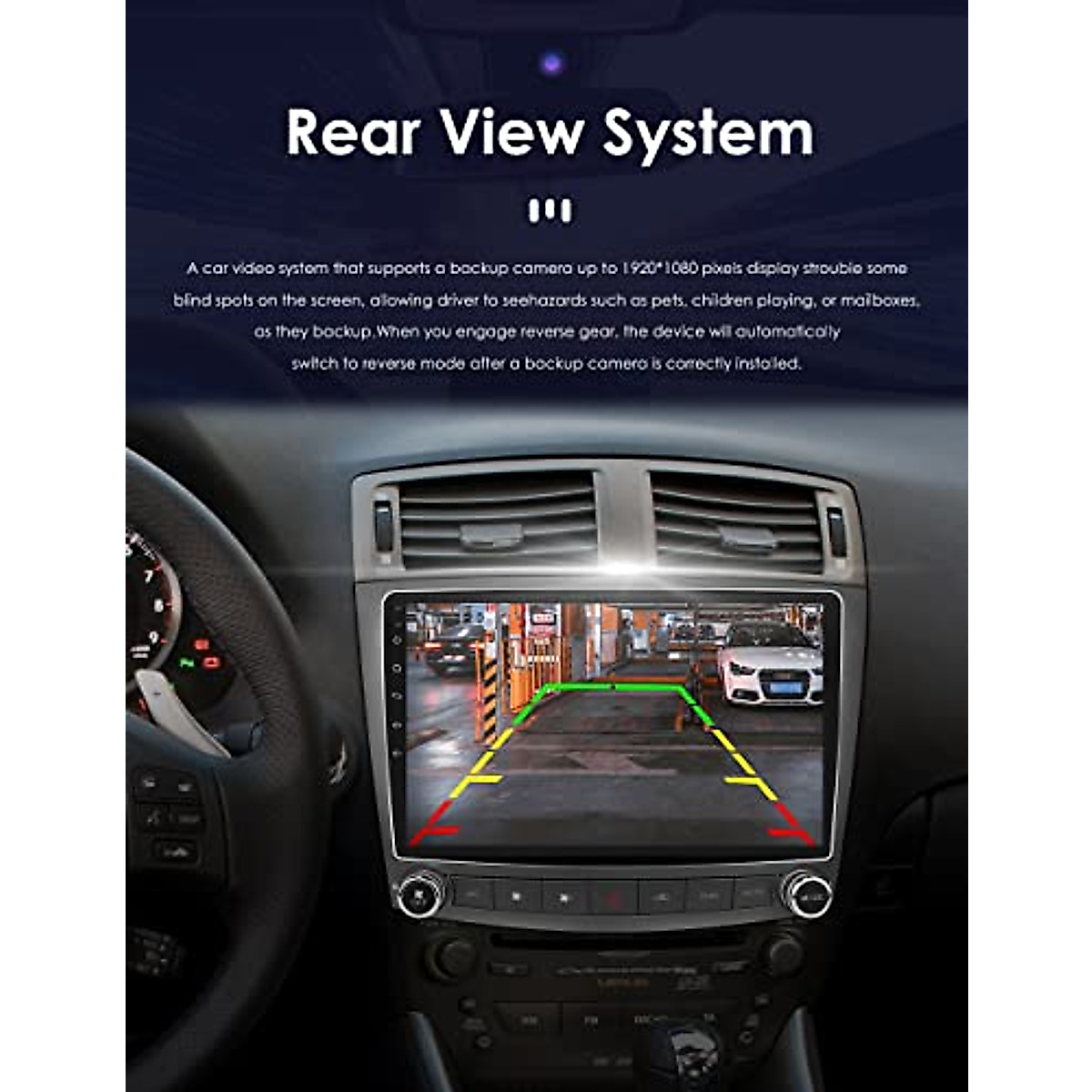 8 Core Android Car Radio for Lexus IS250 200 300 350 (2006-2012), 4GB+32GB 10.1 Inch Touch Screen Stero Support Weather Display Carplay Android Auto DSP RDS USB WiFi Bluetooth SWC 1080P