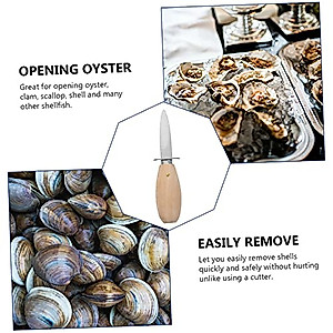 UPKOCH 1pc Consumption Knife Crab Opener Ar Multitool Oyster Opening Tool Cookies Cutter Kitchen Utensil Sets Household Tool Set Multifunctional Seafood Tool Kitchen Supply Wood Gadgets