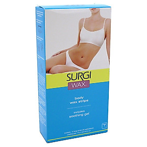 Surgi-wax Honey Wax Strips For Bikini, Body & Legs, 14 Double Sided Strips (Pack of 3)