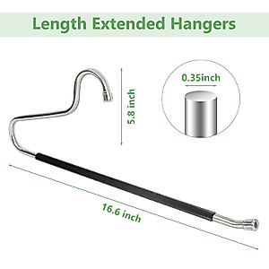 Quilt Hangers, 10 Packs Heavy Duty Hangers for Quilts, Comforters, Table Cloths, Towels (Extended Wide: 16.5 inches)