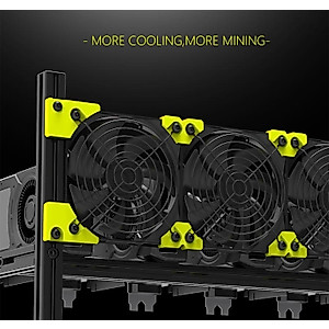 EZDIY-FAB 12cm 120mm 200CFM 4000RPM CPU Cooling Fan 12V DC 4-Pin Molex PC Computer High CFM Cooling Case Fan with Metal Finger Guard Grill