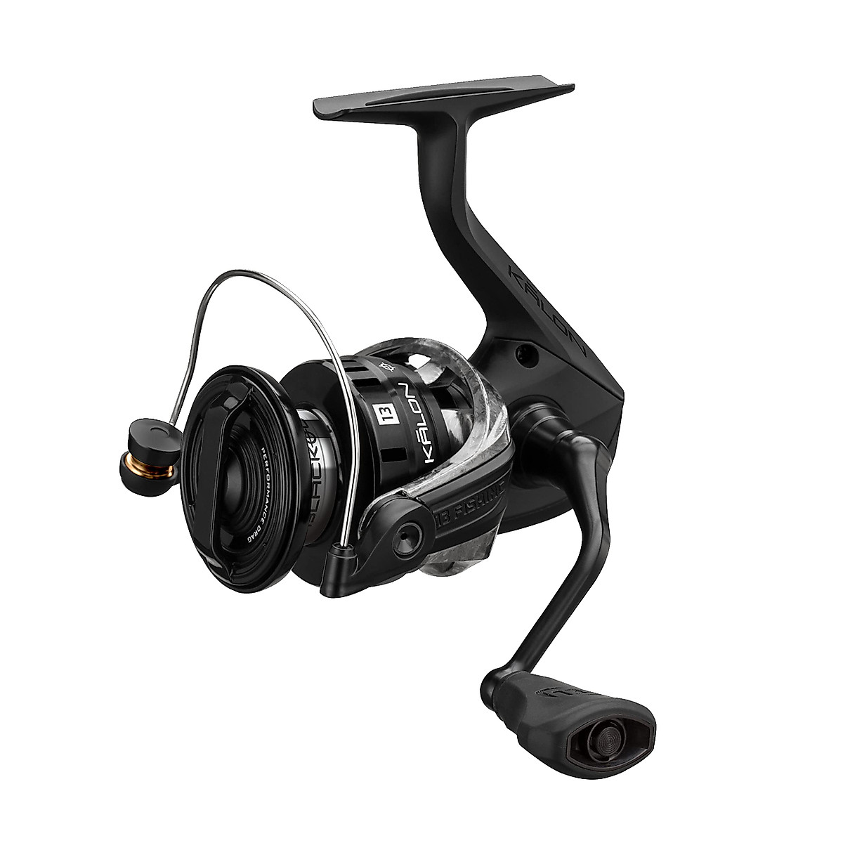 13 FISHING - Kalon O Blackout Spinning Reel - 5.2:1 Gear Ratio - 5.0 Size (Salt+Fresh) - KLO-5.2-5.0
