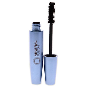 Mineral Fusion Waterproof Mascara, (Packaging May Vary), Raven, 0.57 Oz
