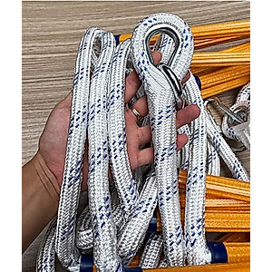 Rescue Ladder - Reusable Emergency Ladders, Safety Escape Rope Ladder, for 2-3 Story Home Window Balcony Railing Treehouse (Size : 8M)