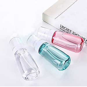 Portable Travel Spray Bottle,3Pcs 100ml/3oz Fine Mist Hairspray Bottle for Essential Oils, Empty Airless Makeup Face Spray Bottle Clear Refillable Travel Containers for Cosmetic Skincare Perfume.